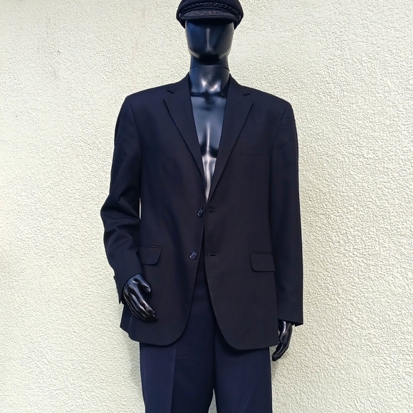 Geoffrey Beene | Suits & Blazers | Geoffrey Beane Mens Jet Black 2 ...